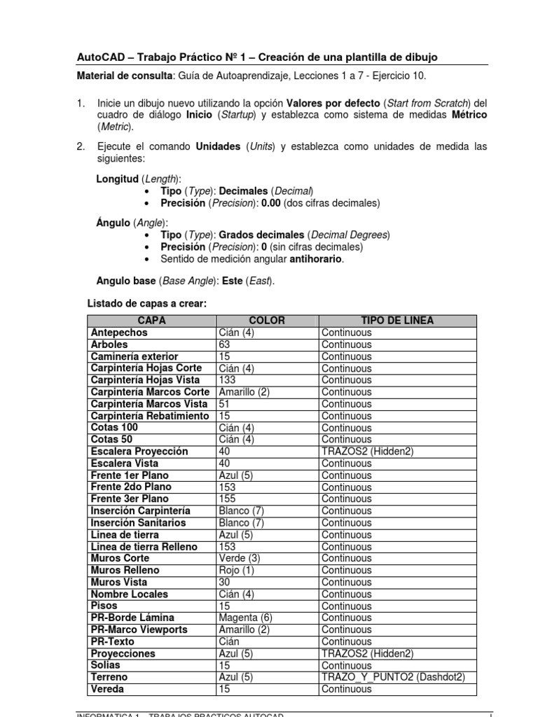 Trabajos Practicos Auto CAD | PDF