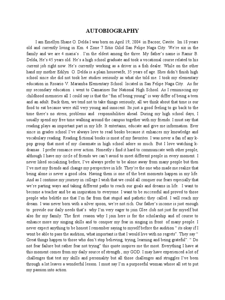 A Journey of Self-Discovery: An Autobiographical Account of Personal ...