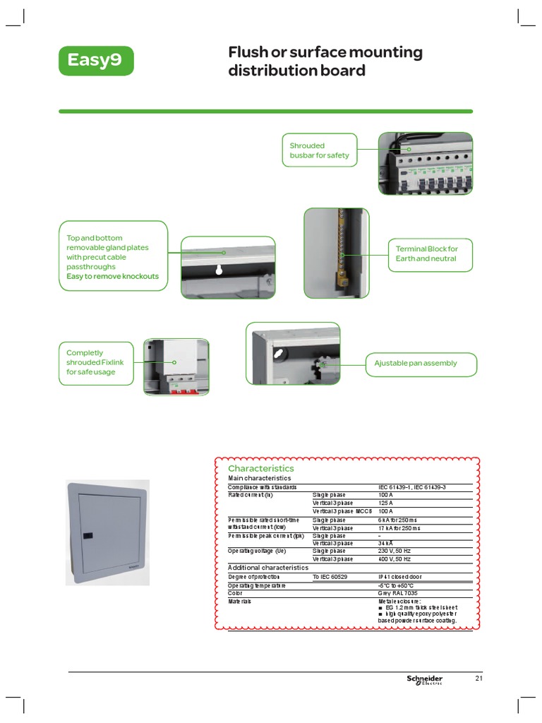 Easy9 DB Datasheet | PDF