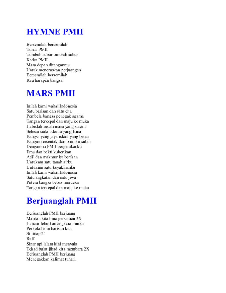 Hymne Pmii | PDF