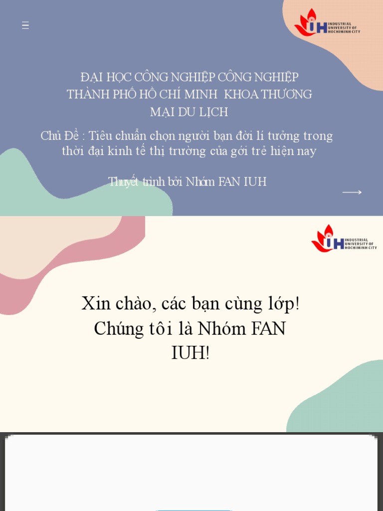 Bài Thuyết Trình Nhóm FAN IUH | PDF