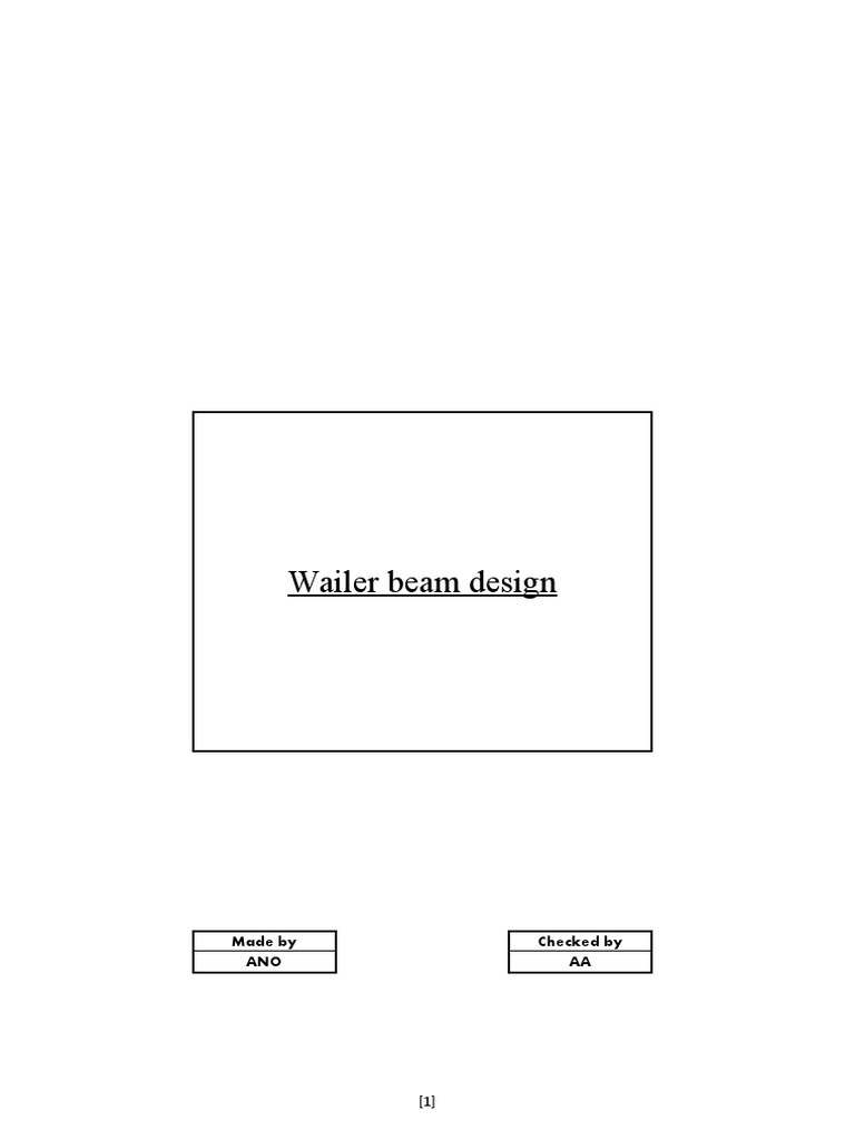 Wailer Design at - 10.00 | PDF | Buckling | Beam (Structure)