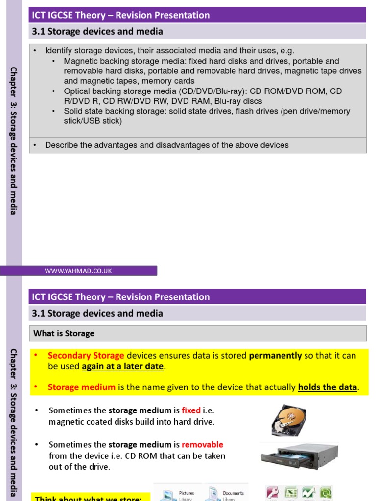 3.1 Storage Devices and Media | PDF | Computer Data Storage | Usb Flash ...