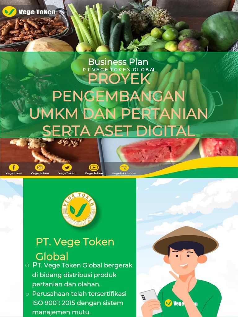 Presentasi Vege Token Izin Usaha, Portofolio, Vege Vaganza Dan Bee | PDF