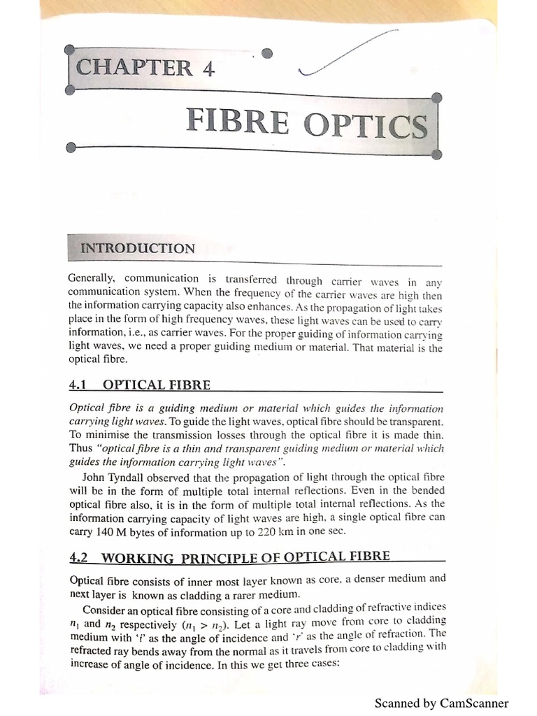 Fiber Optics Text Book | PDF