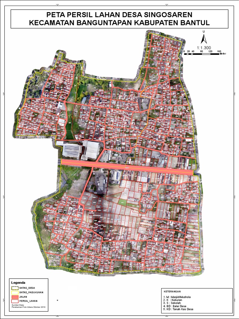 Peta Persil Lahan Singosaren | PDF