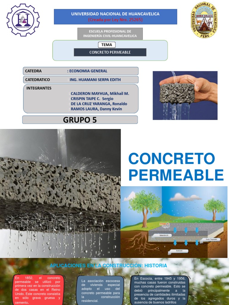 Concreto Permeable | PDF | Hormigón | Agua
