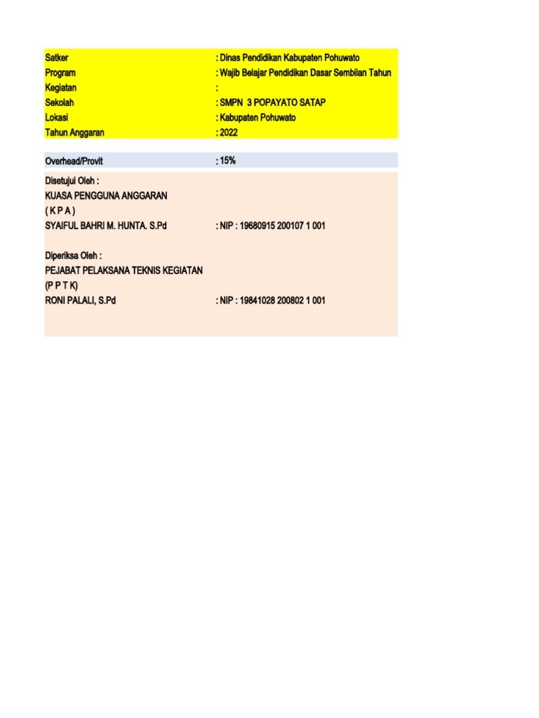 9 Rab Pemb Jamban SMPN 3 Popayato Satap | PDF