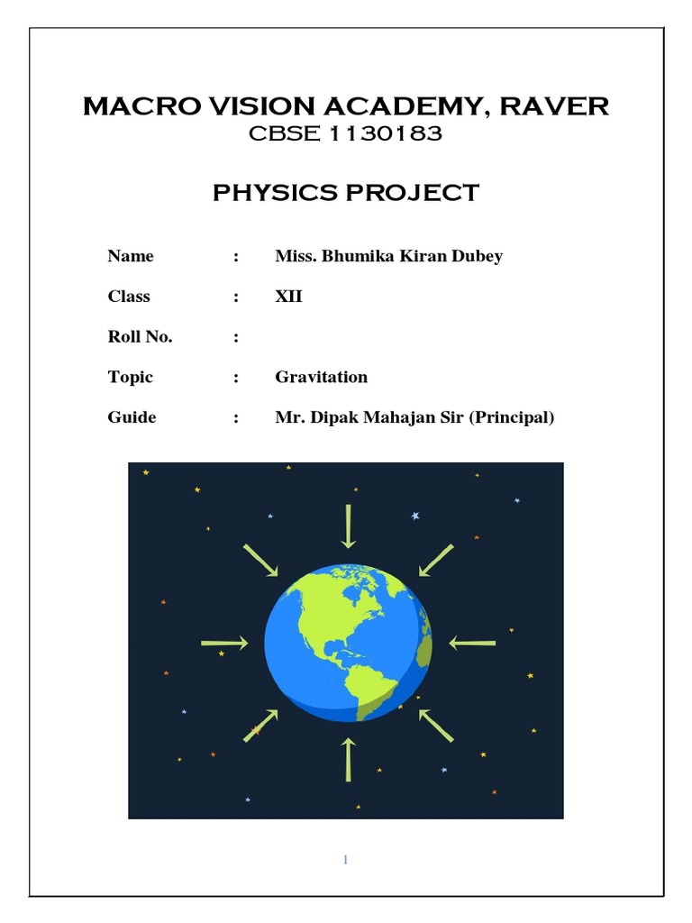 Bhumika Physics Project | PDF | Force | Potential Energy