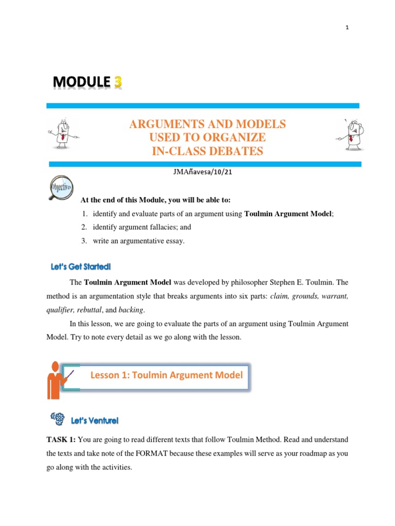 MODULE 3 - Argumentation and Debate .Edited | PDF | Genetic Disorder ...