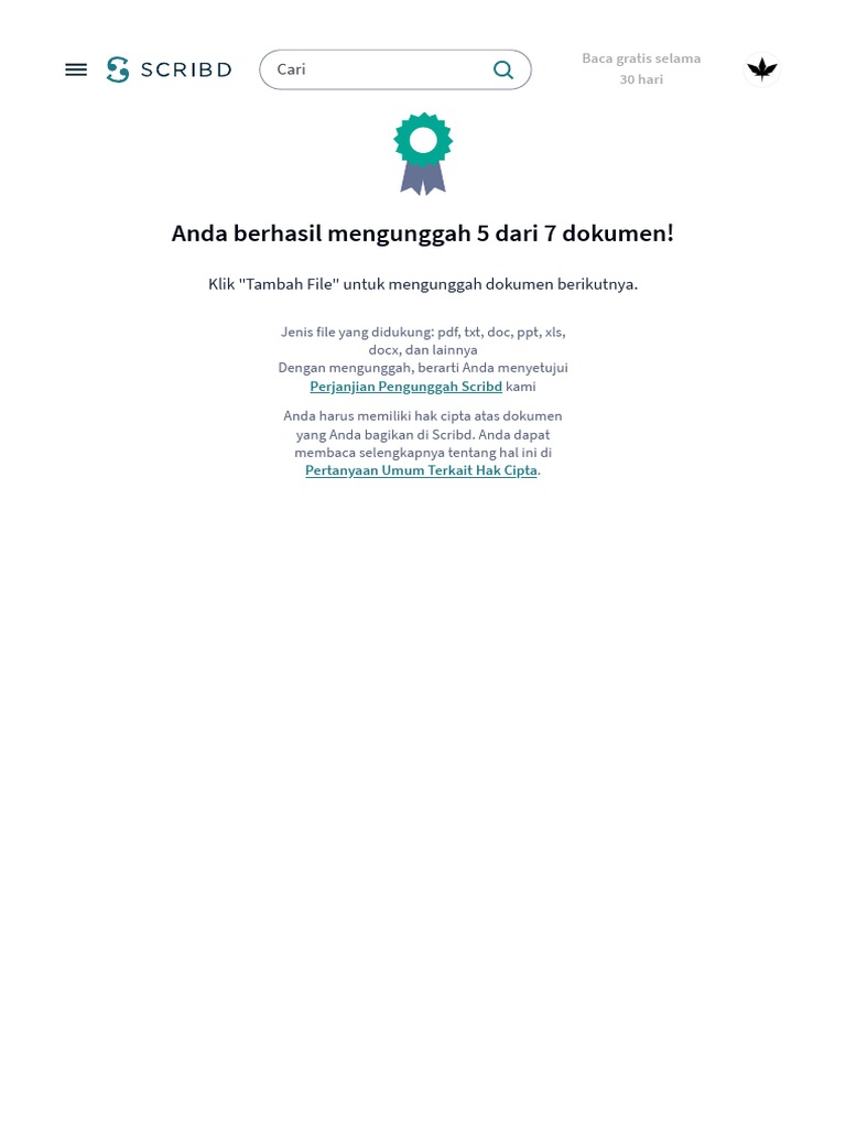 Unggah Dokumen - Scribd | PDF