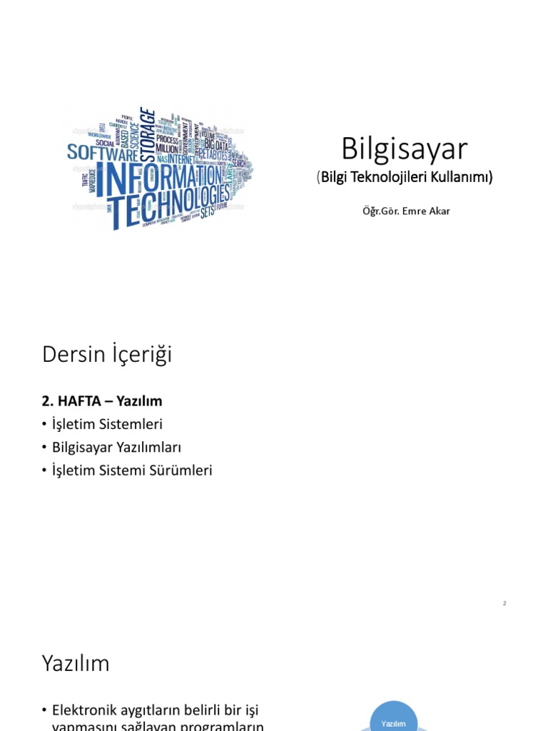 Hafta - İşletim Sistemleri | PDF