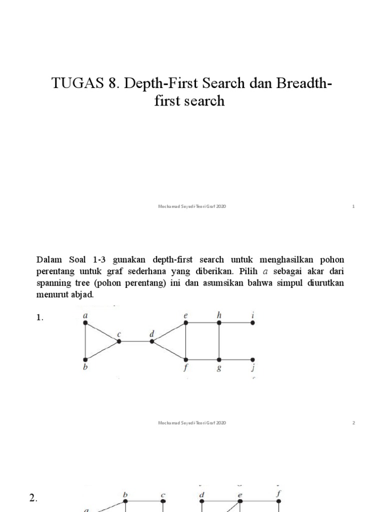Tugas 8 Depth First Search Dan Breadth First Search Pdf 