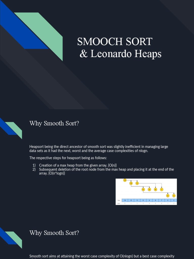 Smooth Sort & Leonardo Heap | PDF | Algorithms And Data Structures | Computer Programming