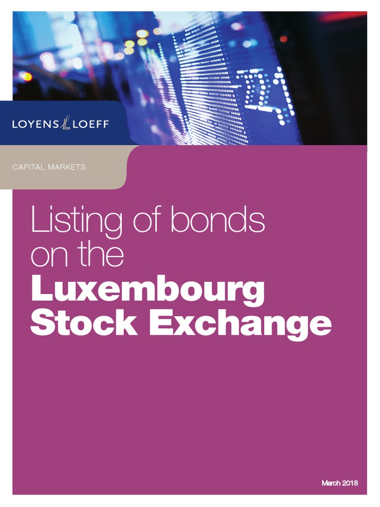 Brochure LL Listing of Bonds On LuxSE March2018 | PDF | Securities ...