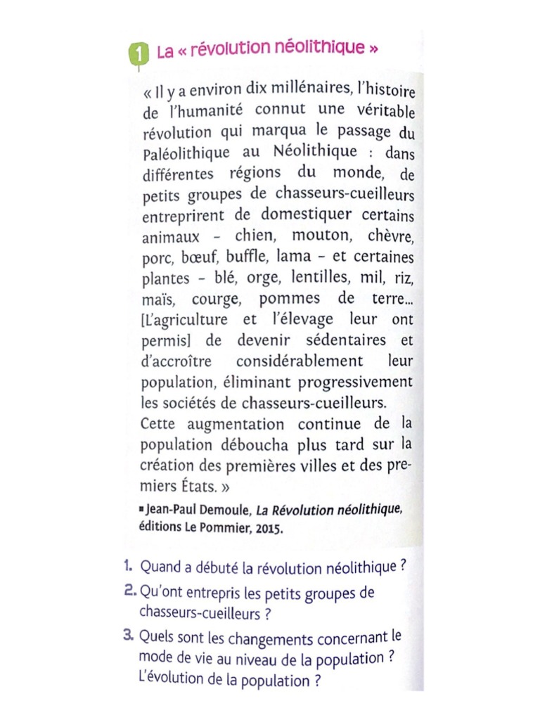 La Révolution Néolithique | PDF