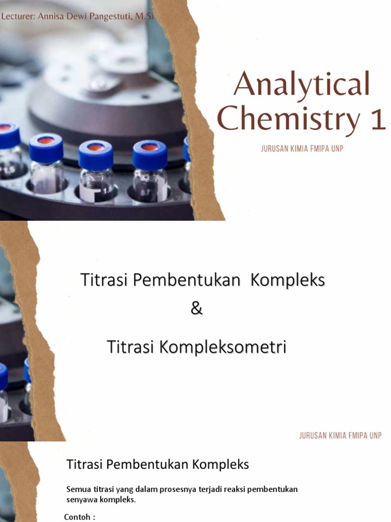 Titrasi Kompleksometri dan Reaksinya | PDF | Sains & Matematika