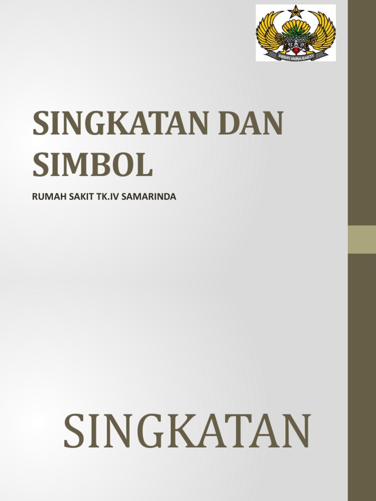 Materi Singkatan Dan Simbol | PDF