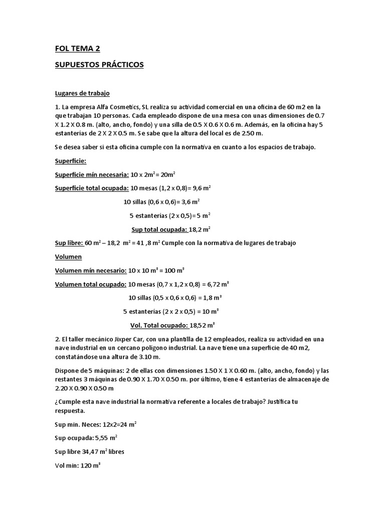 Ejercicios Prácticos U2 - Resueltos | PDF