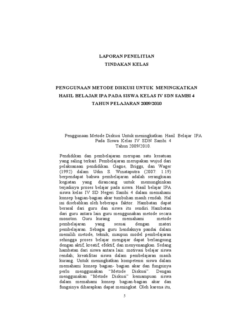 Contoh Laporan PTK - Tugas 3 | PDF