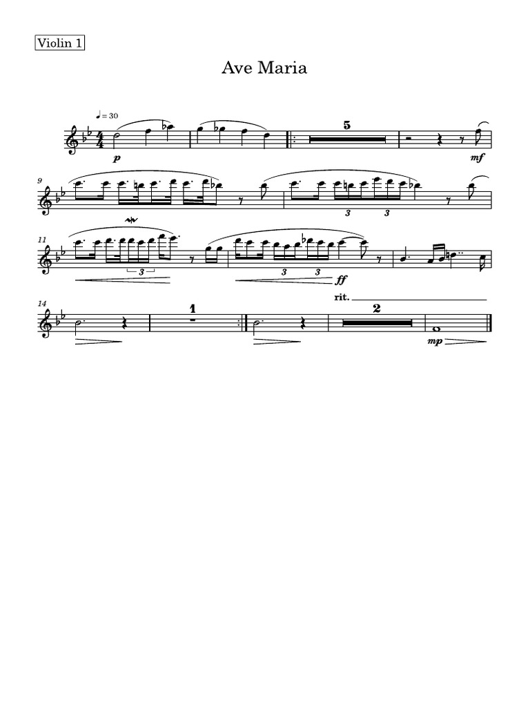 Ave Maria (Violin) | PDF