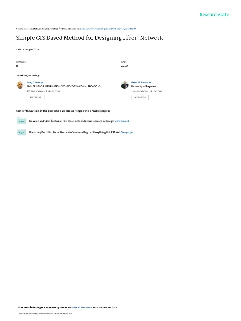 GIS Document For Designing FTTX Network | PDF | Geographic Information ...