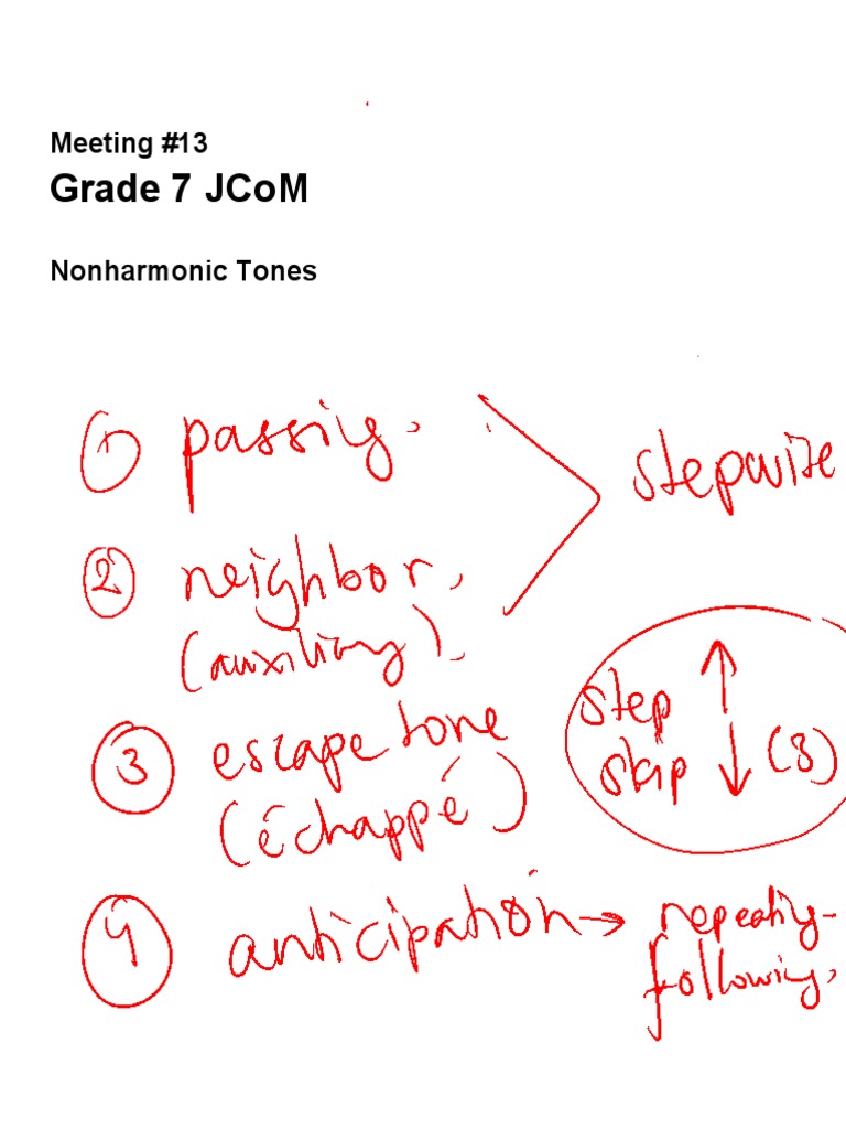 Meeting 13 - Nonharmonic Tones (II) | PDF | Musical Compositions | Harmony
