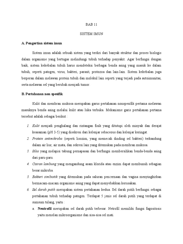 Memahami Sistem Imun Manusia | PDF