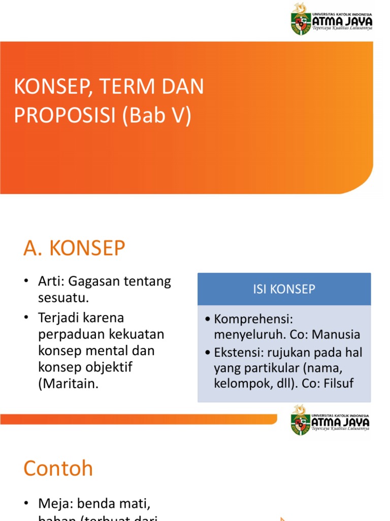 Pertemuan 4 - Term, Proposisi Dan Konsep | PDF
