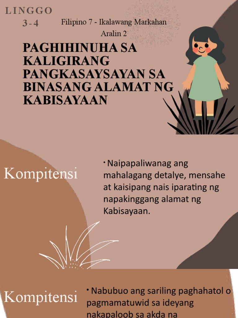 Paghihinuha Sa Kaligirang Pangkasaysayan Sa Binasang Alamat NG ...