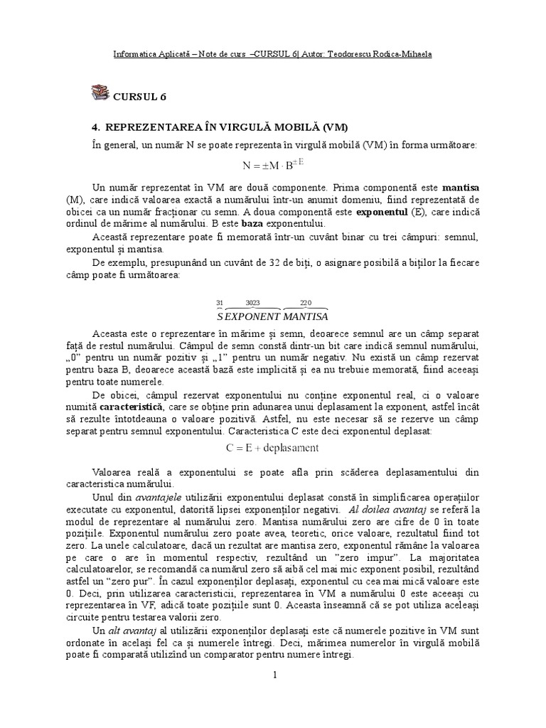 2020 Curs 6 IA Teodorescu Rodica-Mihaela | PDF