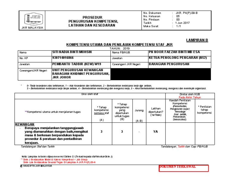 JKR - PK (P) .09-Lampiran B | PDF