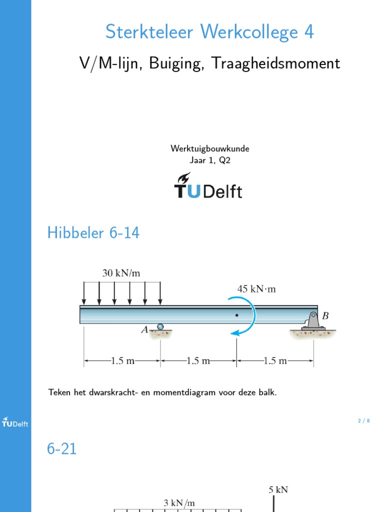 Sterkteleer Werkcollege4 | PDF
