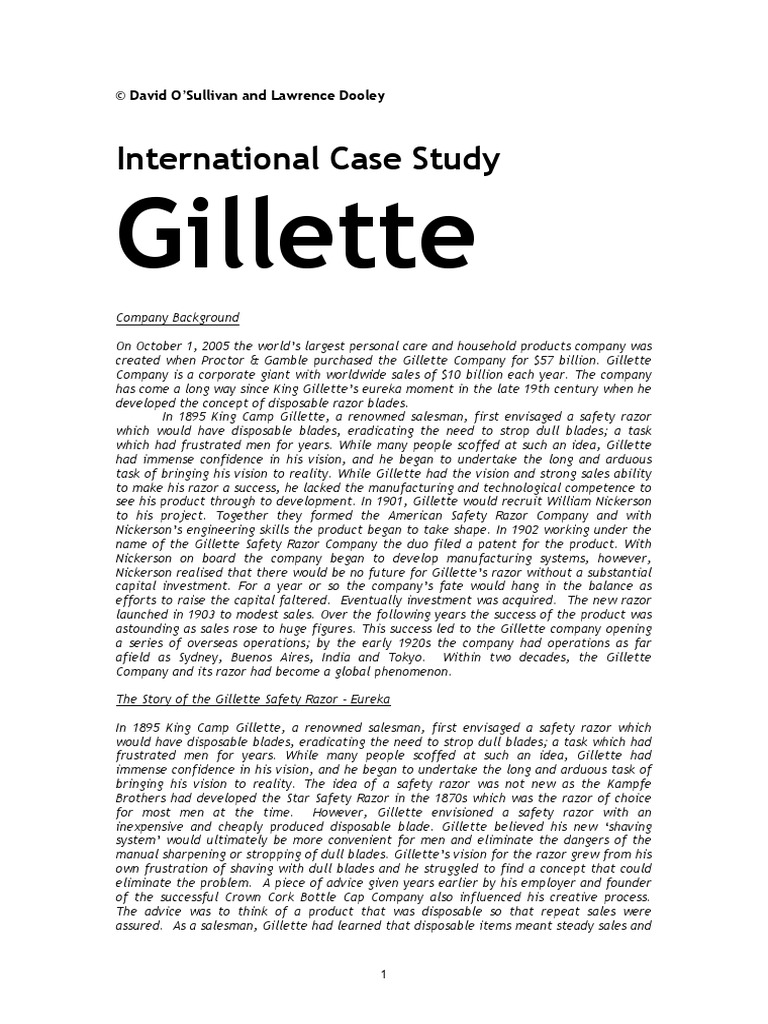 Gillette | PDF