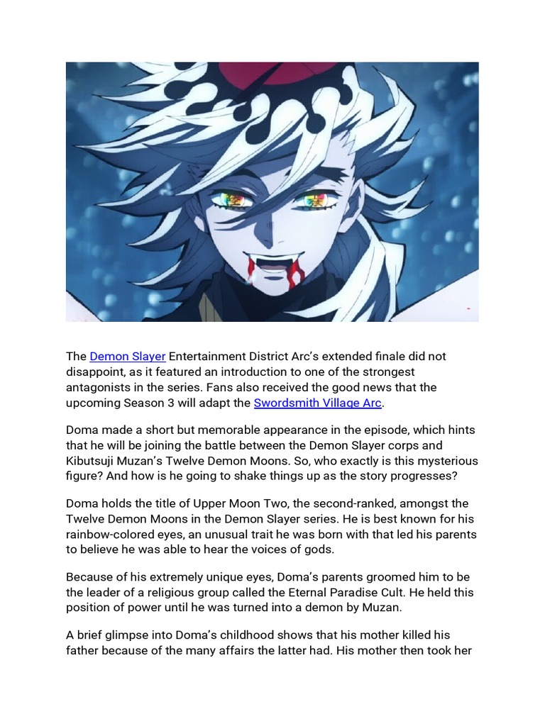 Doma: The Second Upper Moon Explained | PDF | Mystery, Thriller & Crime ...