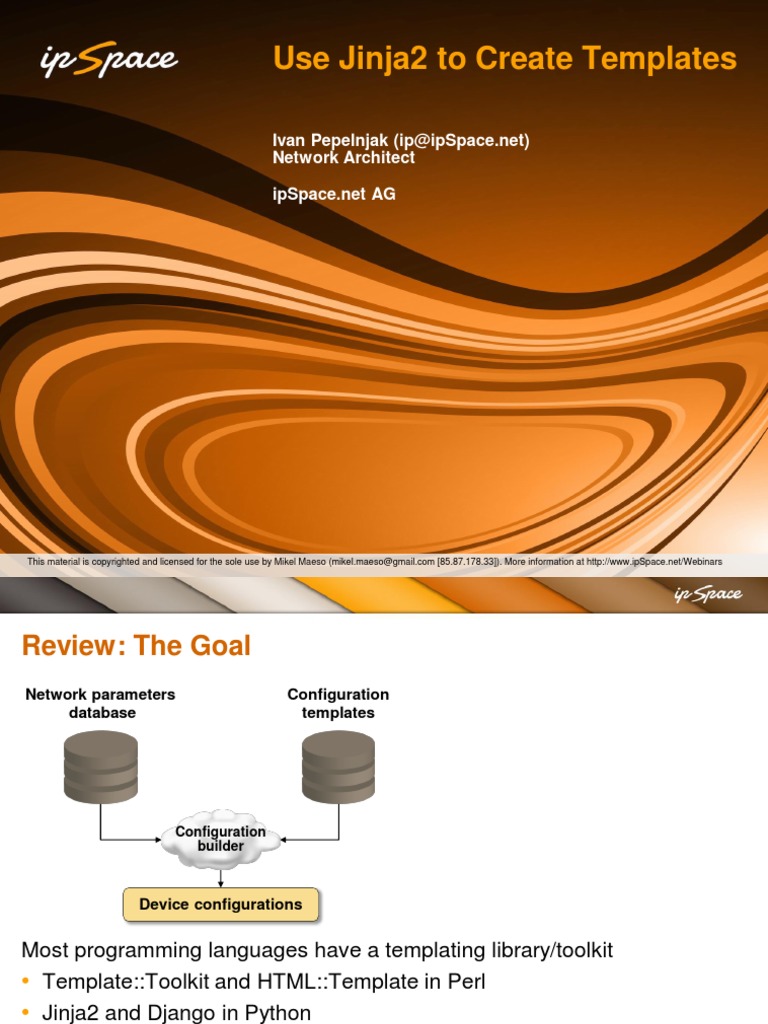 Use Jinja2 To Create Templates | PDF | Ip Address | Computer Programming Use Jinja2 To Create Templates | PDF | Ip Address | Computer Programming