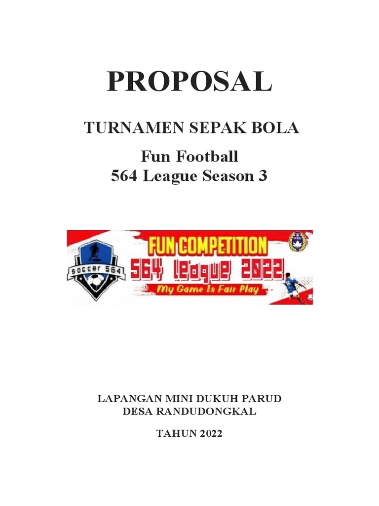 Proposal Fun Football 564 Season League | PDF | Olahraga & Rekreasi