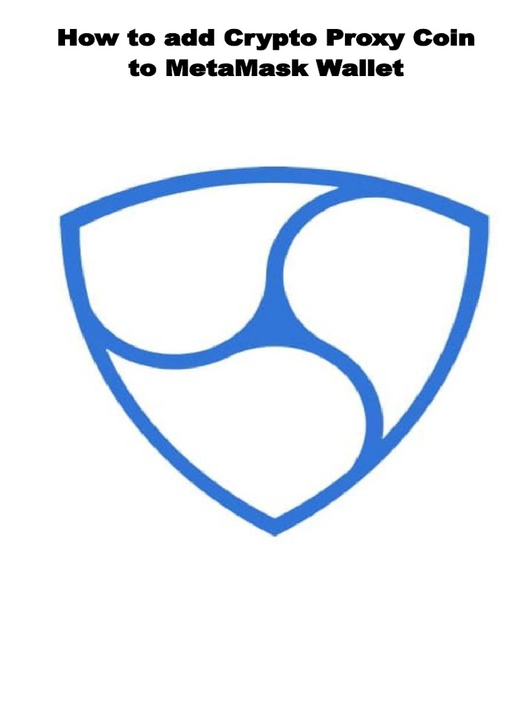 How To Add Crypto Proxy Coin To Metamask Wallet | PDF | Business | Computers