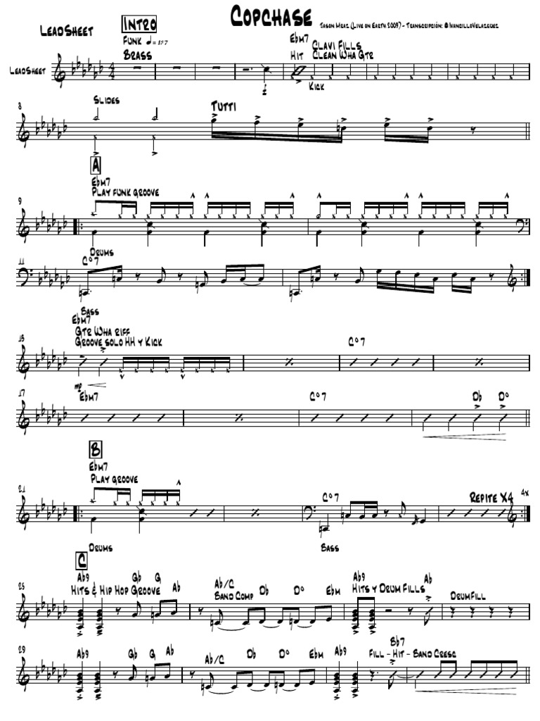 Copchase - LeadSheet Anotado | PDF