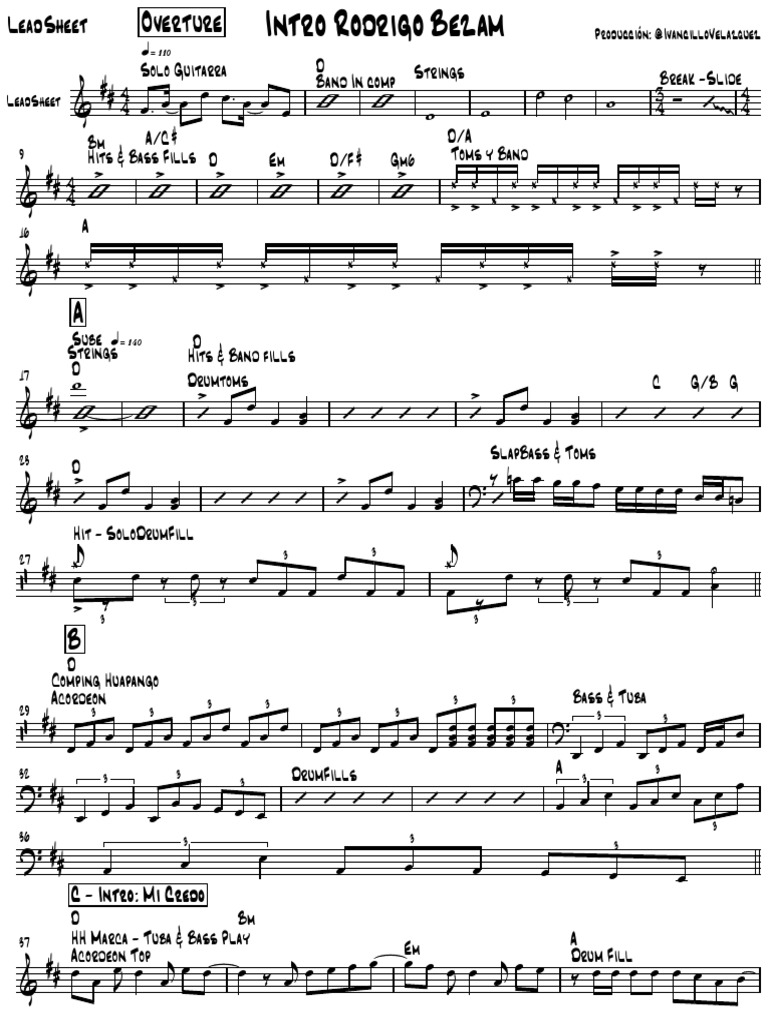 Intro Rodrigo Bezam - LeadSheet | PDF