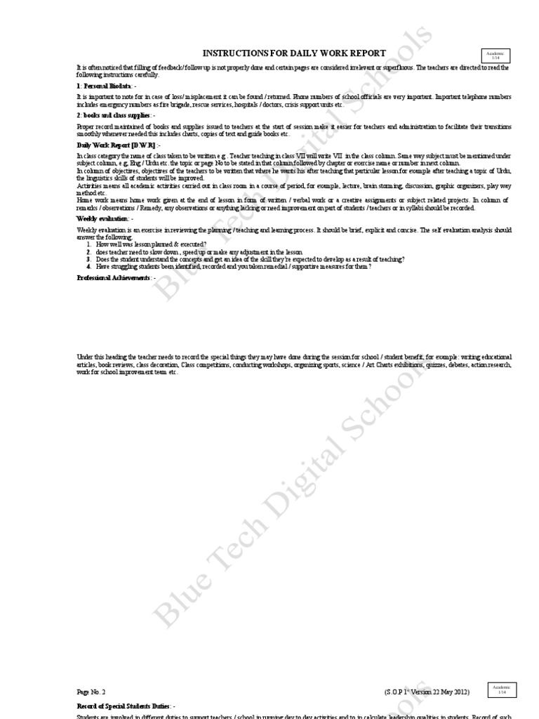 Academic Profarma's (Final) | PDF