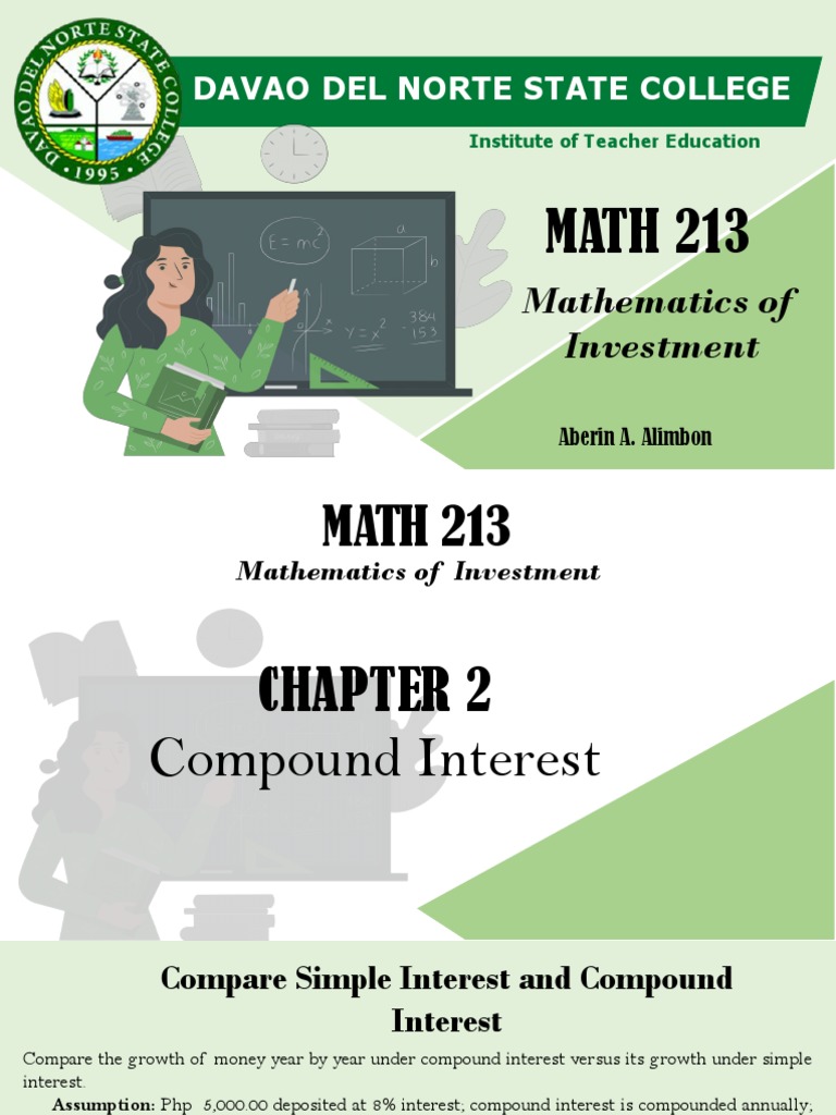 Chapter 2 - Compound Interest | PDF | Compound Interest | Interest