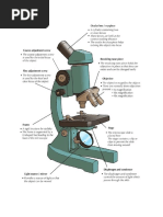 Parts and Function of The Microscope | PDF