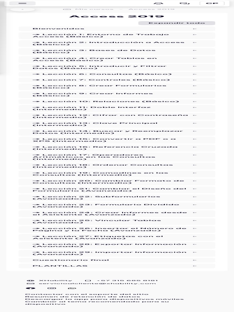 Curso Access 2019 | PDF