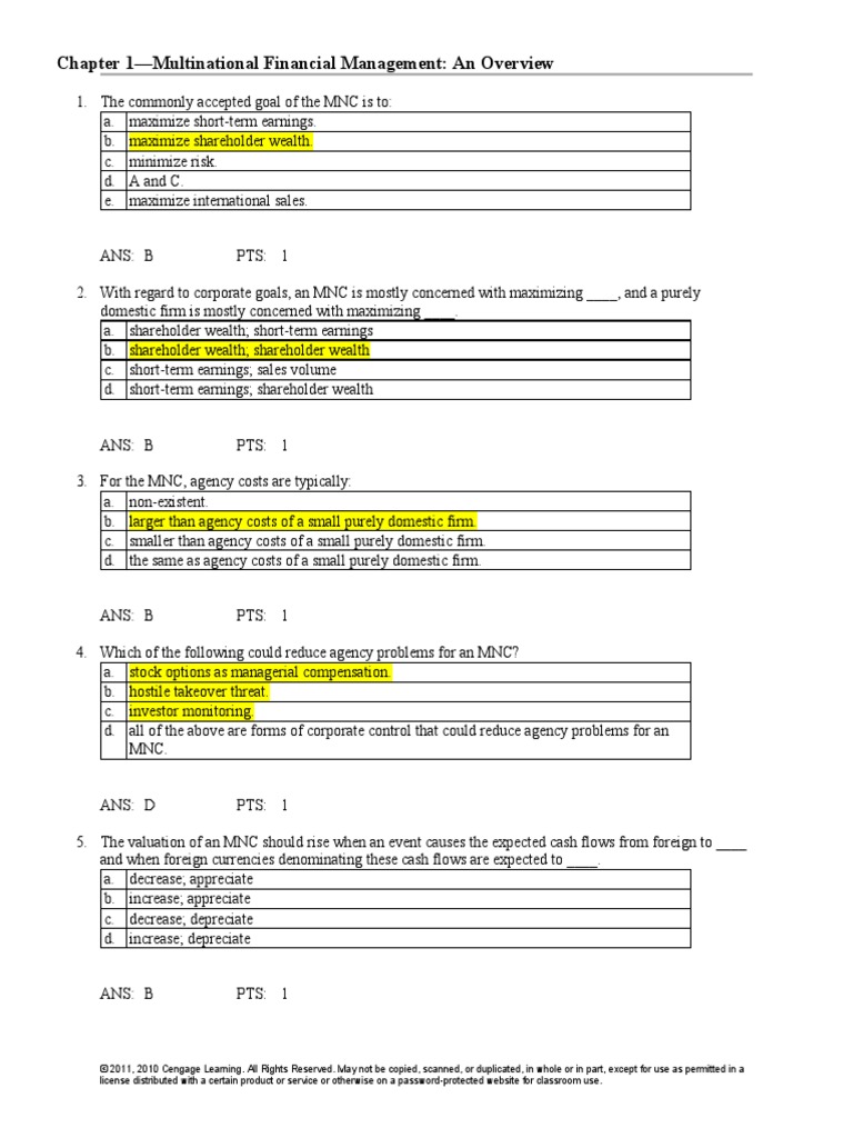 IF Chapter 1 QN Bank | PDF