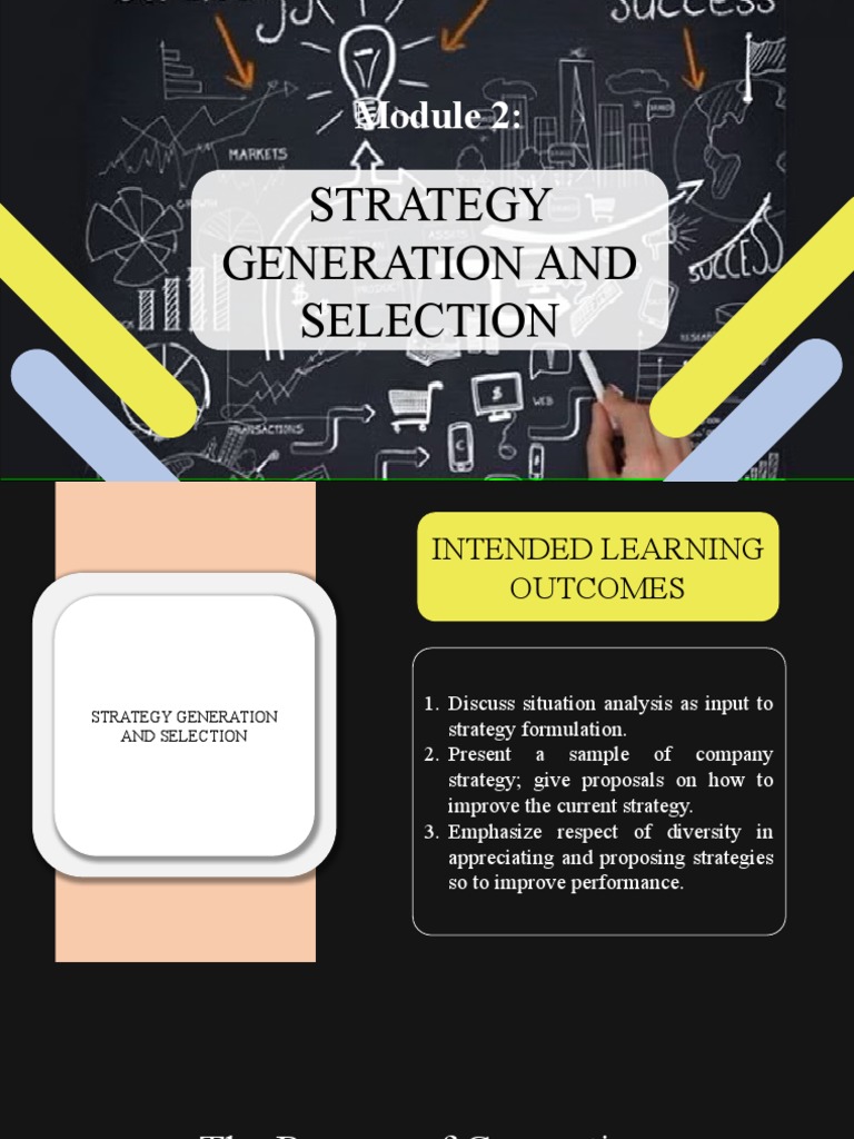 Module 2 - Strategy Generation and Selection | PDF