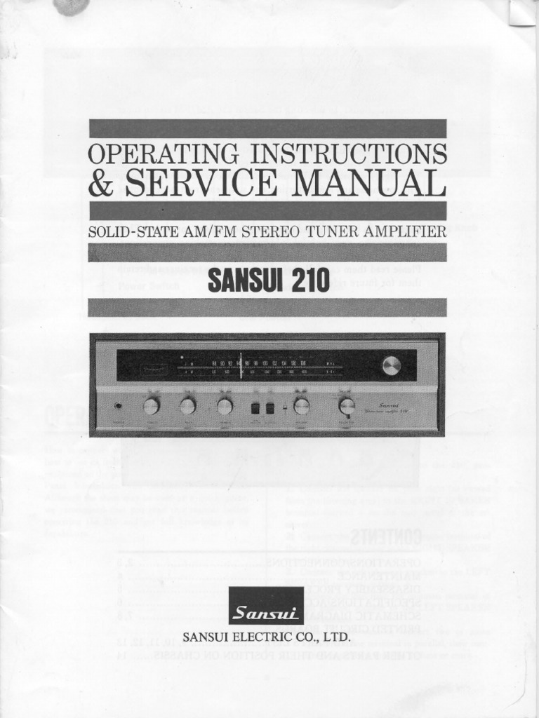 Sansui 210 | PDF