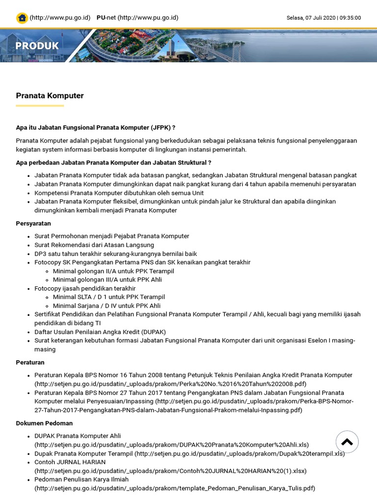 Pengenalan Jabatan Pranata Komputer | PDF
