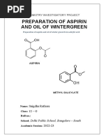 Synthesis of Aspirin | PDF | Aspirin | Ester