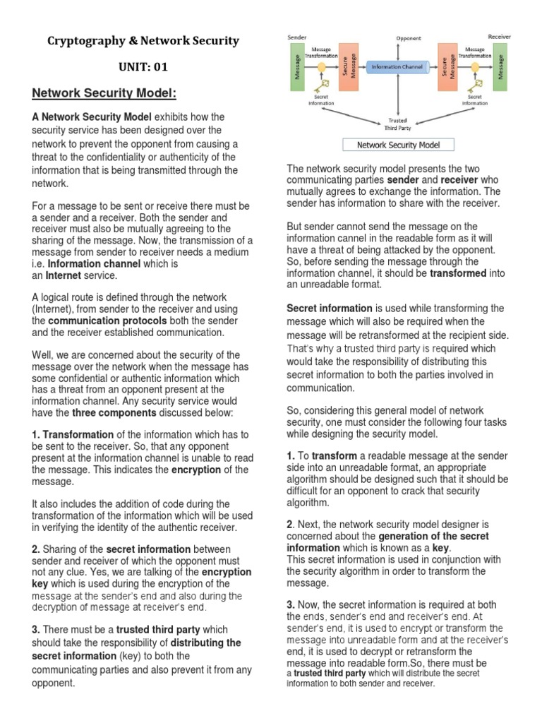 Cryptography Notes | PDF | Cryptography | Key (Cryptography)